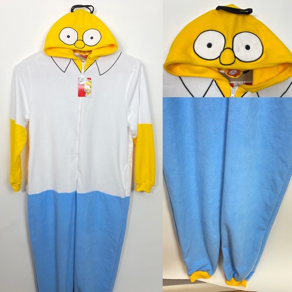 Simpsons | Pants | Homer Simpson Onesie One Piece Pajama Costume | Poshmark